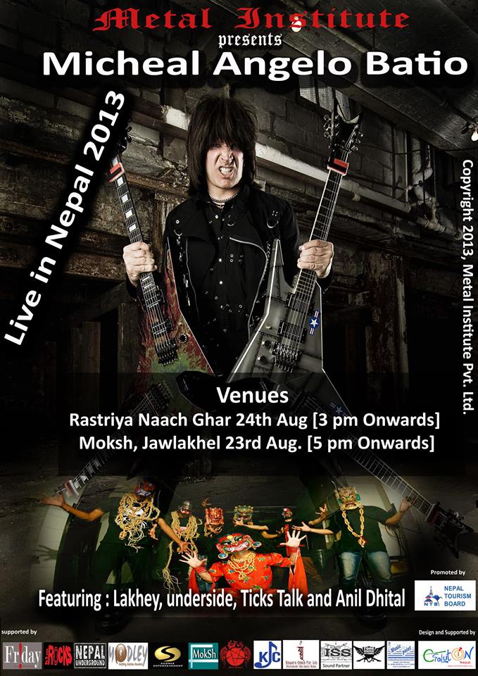 Michael Angelo Batio Live in Nepal 2013 - events in Nepal